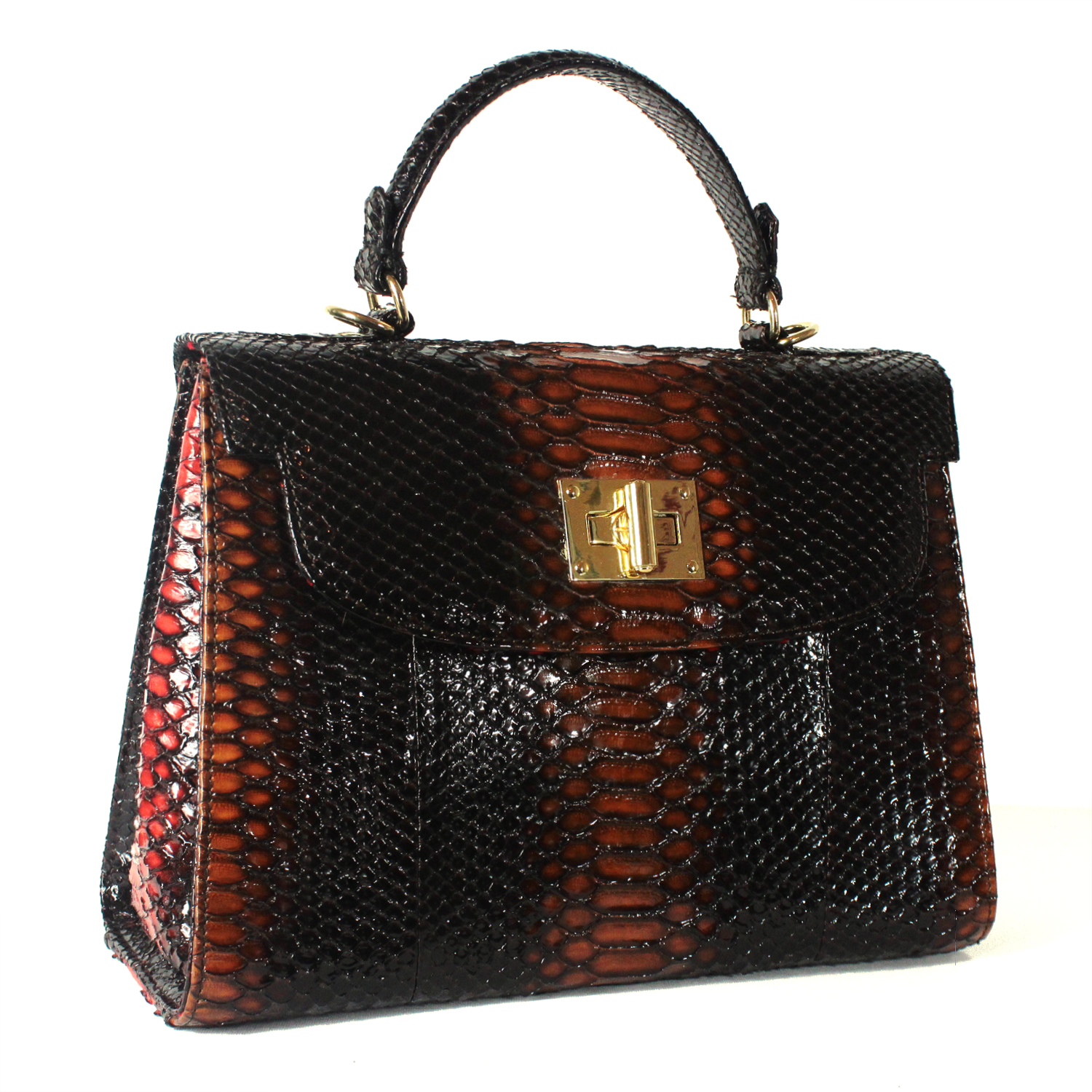 python brown (2) - Federico Price | Handmade bags by craftsmen